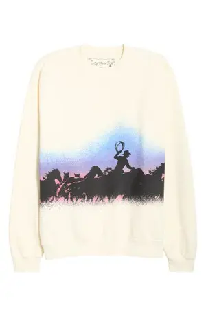ONE OF THESE DAYS Driftin' Back Cotton Graphic Sweatshirt