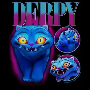 KPOP DEMON HUNTERS Supernatural Derpy" Graphic T-shirt