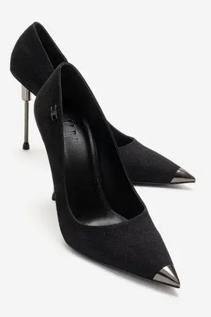 PROLOGUE SHOES Carlas Stiletto Pump - Black Pattern