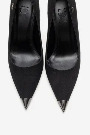 PROLOGUE SHOES Carlas Stiletto Pump - Black Pattern