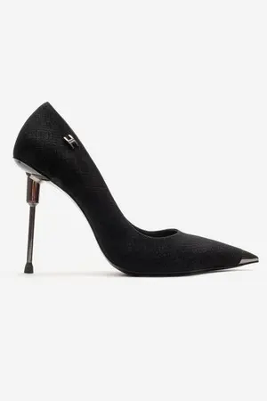 PROLOGUE SHOES Carlas Stiletto Pump - Black Pattern