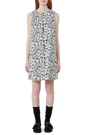 Max Mara Floral Cotton Shift Dress