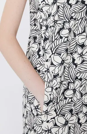 Max Mara Floral Cotton Shift Dress