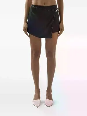 Gcds Logo-trim Mini Skort - Black