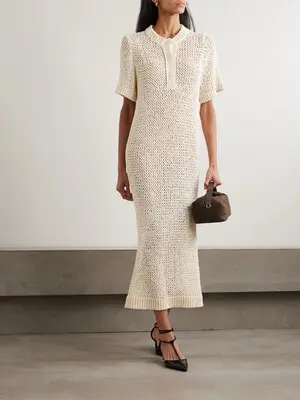 LIBEROWE Ollie Open-knit Maxi Dress