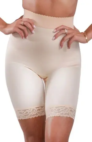 RAGO High-waist Mid-thigh Shaper - Beige