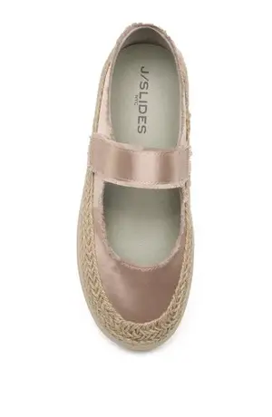 J/SLIDES NYC Horizon Mary Jane Espadrille Sneaker - Champagne