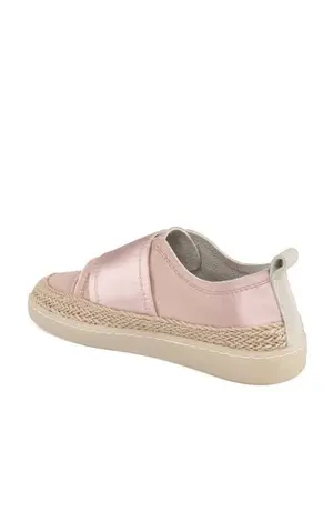 J/SLIDES NYC Hollis Satin Slip-on Sneakers - Blush