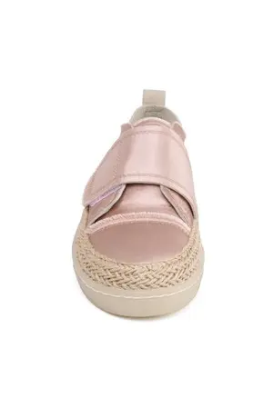 J/SLIDES NYC Hollis Satin Slip-on Sneakers - Blush