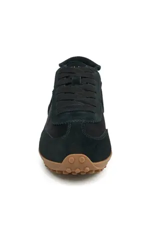 J/SLIDES NYC Emily Suede Sneaker - Black