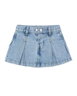 MAYORAL Denim Pleated Skirt