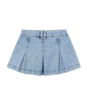 MAYORAL Denim Pleated Skirt
