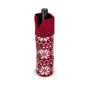 TWINE Wool Holiday Wine Bottle Sweater