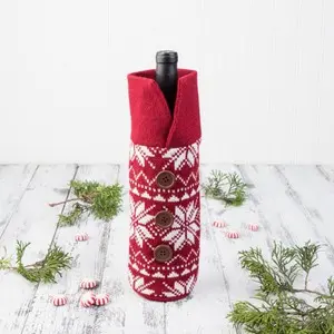 TWINE Wool Holiday Wine Bottle Sweater