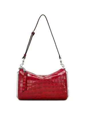 Marc Jacobs Glossy Croc Snapshot Shoulder Bag