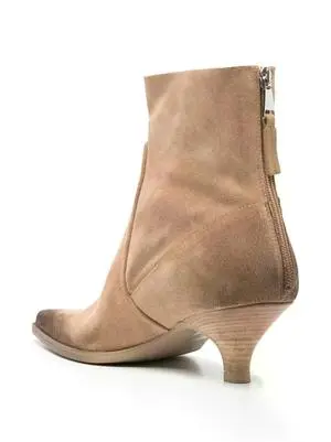Elena Iachi Pointed-toe Boots - Neutrals