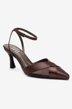 PROLOGUE SHOES Estela Stiletto Pump - Brown