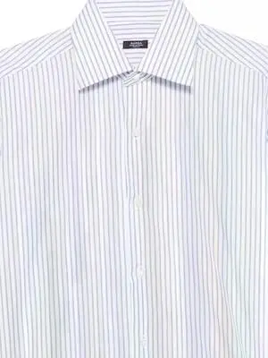 BARBA NAPOLI Striped Shirt - White