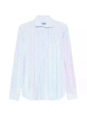 BARBA NAPOLI Striped Shirt - Blue
