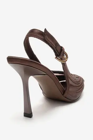 PROLOGUE SHOES Safira Stiletto Pump - Brown