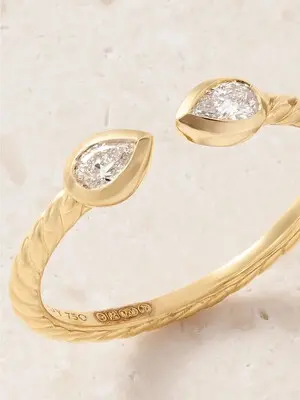 David Yurman Cable 18-karat Diamond Ring