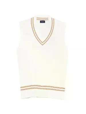 DRUMOHR V-neck Vest - White