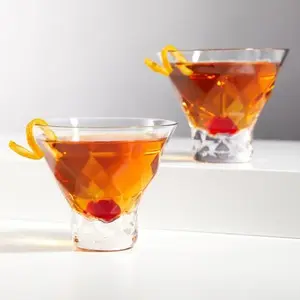 VISKI Gem Crystal Martini Glasses Set Of 2