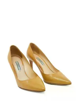 Prada 85mm Leather Heeled Pumps