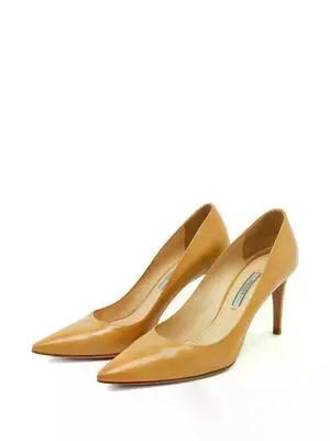 Prada 85mm Leather Heeled Pumps