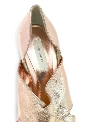Marc Jacobs Metallic Cross-strap Sandals