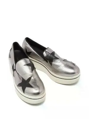 Stella McCartney Binx Star Slip-on Platform Sneakers - Grey