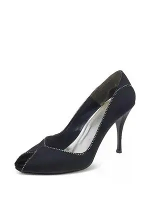 STUART WEITZMAN Embellished Peep-toe Pumps