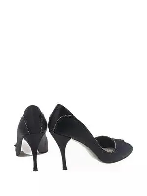STUART WEITZMAN Embellished Peep-toe Pumps