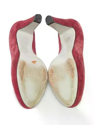 SERGIO ROSSI 115mm Suede Platform Pumps