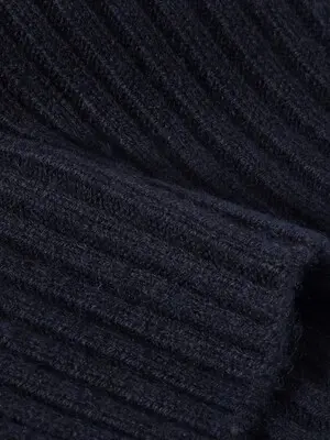 ALLUDE Ribbed Cashmere Beanie And Scarf Set