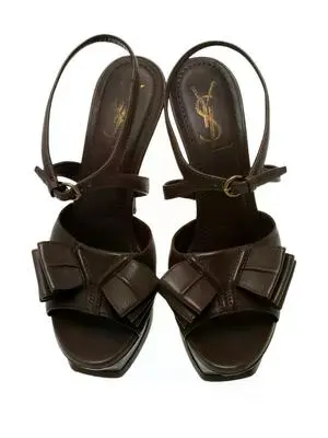 Saint Laurent 140mm Y-bow Platform Sandals