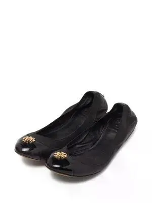 Tory Burch Patent Leather Emblem Ballet Flats