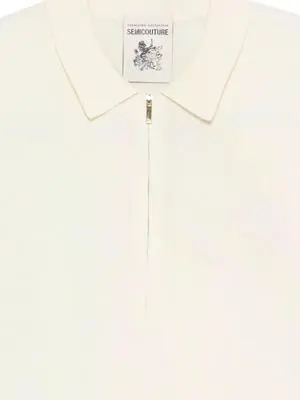 SEMICOUTURE Half-zip Polo Top