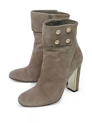 Gucci 100mm Suede Ankle Boots