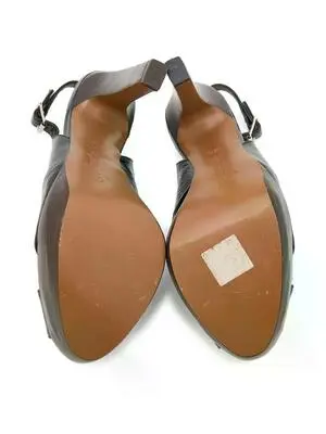 Marni 115mm Leather Platform Sandals
