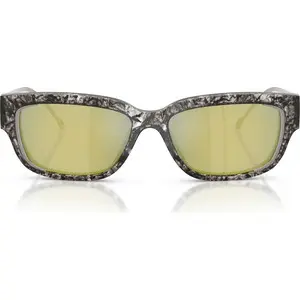 DIESEL® Rectangular Sunglasses - Havana/violet/emerald
