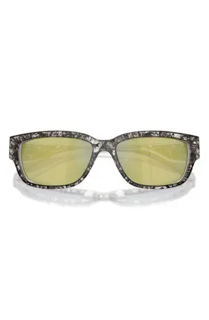 DIESEL® Rectangular Sunglasses - Havana/violet/emerald