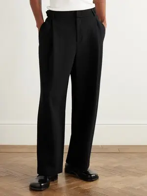 AMOMENTO Martin Straight-leg Wool-blend Trousers