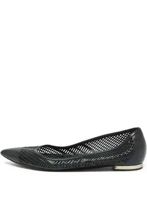 Burberry Perforated Pointed-toe Ballet Flats