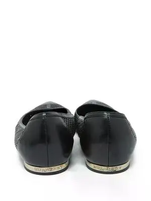 Burberry Perforated Pointed-toe Ballet Flats