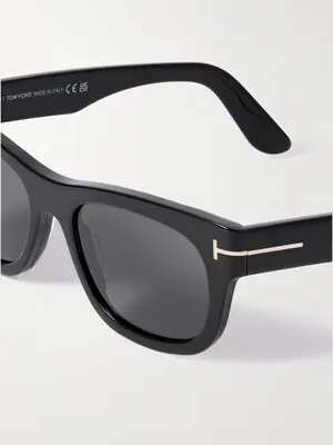 TOM FORD Marshall Rectangular-frame Sunglasses - Black