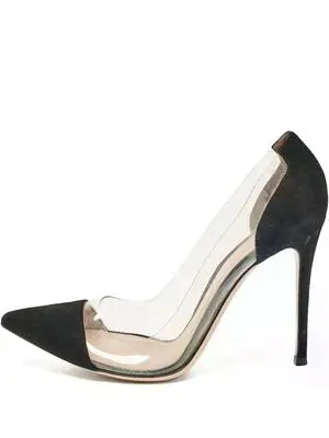 GIANVITO ROSSI 100mm Transparent-panel Pumps - Black