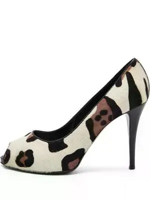 GIUSEPPE ZANOTTI 110mm Leopard-print Stiletto Sandals