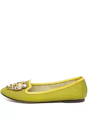 Dolce & Gabbana Embellished Leather Ballet Flats