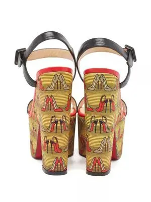 CHRISTIAN LOUBOUTIN 65mm Pattern Platform Sandals